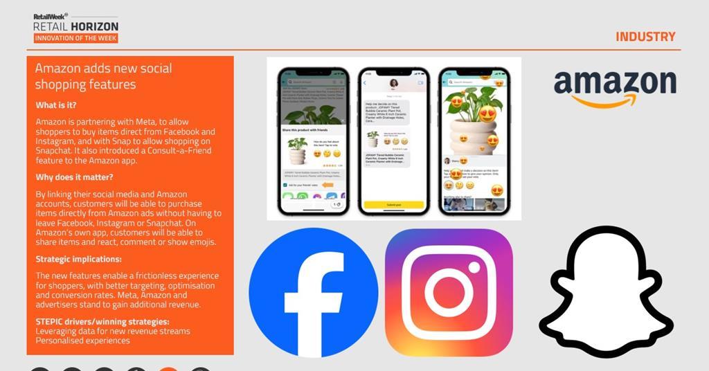 Amazon teams up with Meta and Snap for seamless social shopping ...