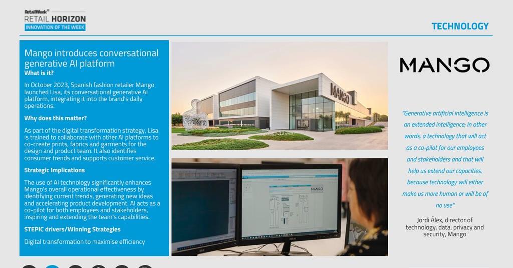 Mango launches conversational AI platform 'Lisa' | Retail Week