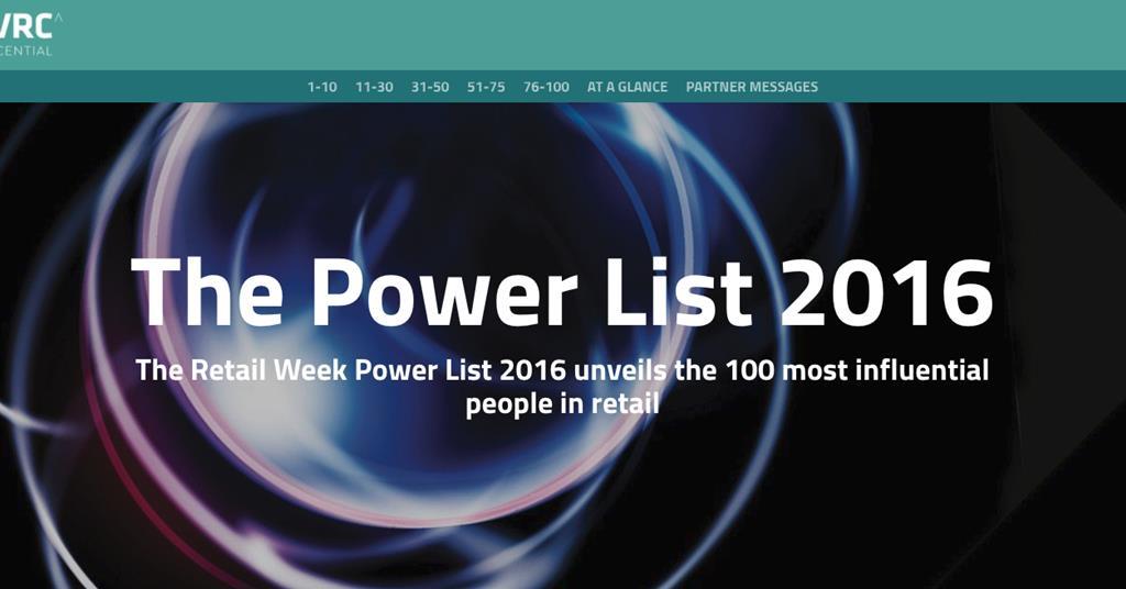 The Power List 2016 | Report Store | Retail Week