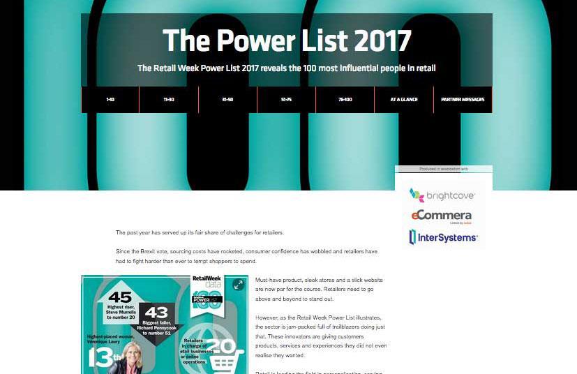 The Power List 2017 | Report Store | Retail Week