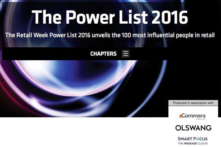 The Power List 2016 | Report Store | Retail Week