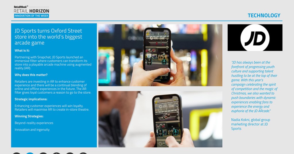 Innovation of the Week: JD Sports turns store into huge AR game ...