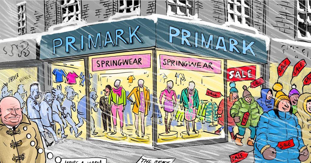 Blower’s retail cartoon: Primark sales hit by weather | Cartoon ...