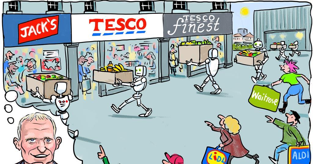 Retail cartoon: Dave Lewis dreams of Tesco Town | Cartoon | Retail Week