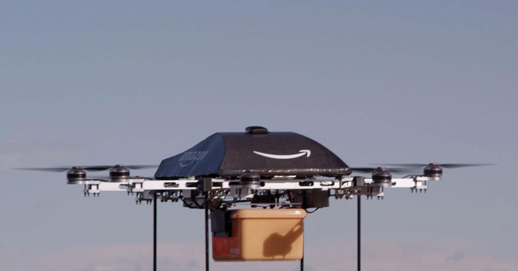 Amazon patents drone deliveries from spaceships and trains | News ...