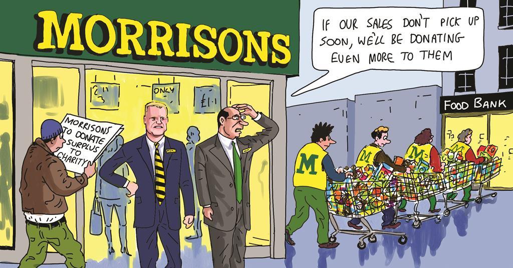 Blower’s retail cartoon: Morrisons to donate surplus food to charities ...