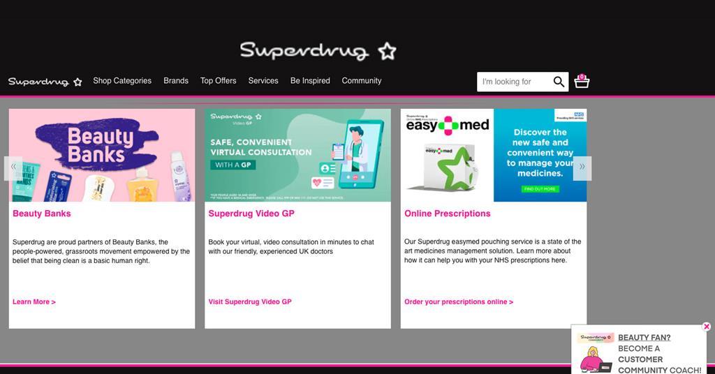 Superdrug unveils plans for beauty and wellness online marketplace ...