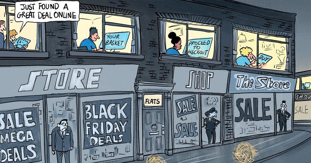 Blower’s retail cartoon: Ecommerce wins on Black Friday | Cartoon ...