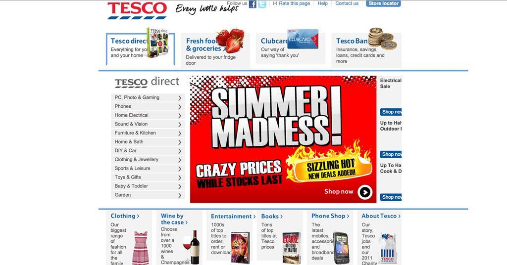 Etail evolution: A look at Tesco’s website through the years | Analysis ...