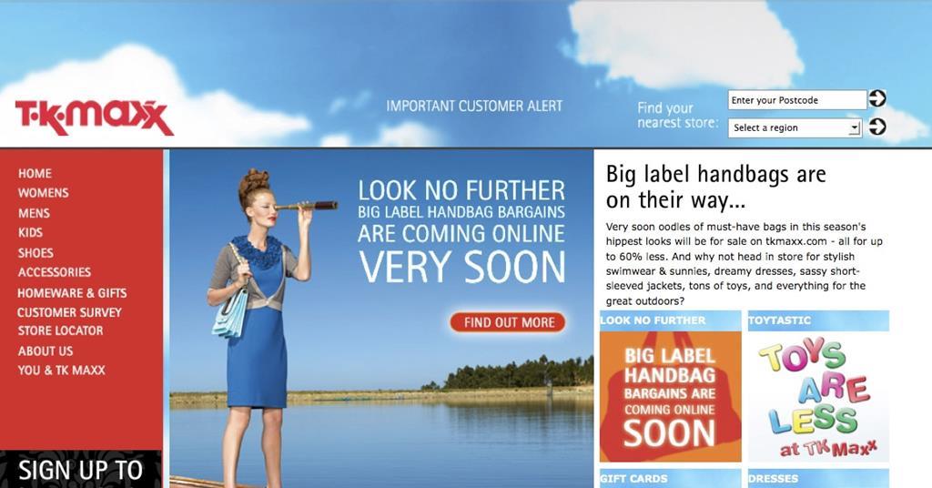 TK Maxx gears up to launch e-tail site with bags range this month ...