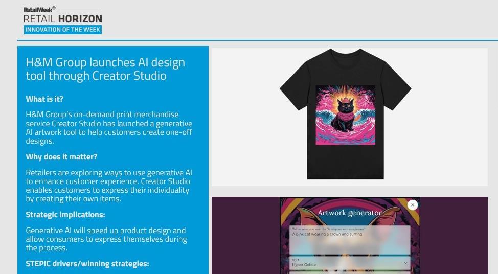Innovation of the Week: H&M launches AI design tool for customers via ...
