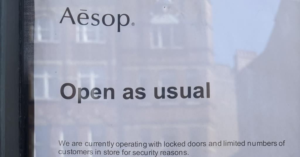 Aesop and Whistles stores resort to locked doors to tackle retail crime ...