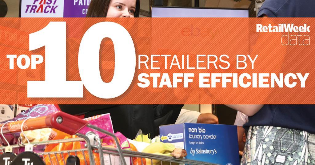 Data: The UK's top 10 retailers by staff efficiency | Data | Retail Week