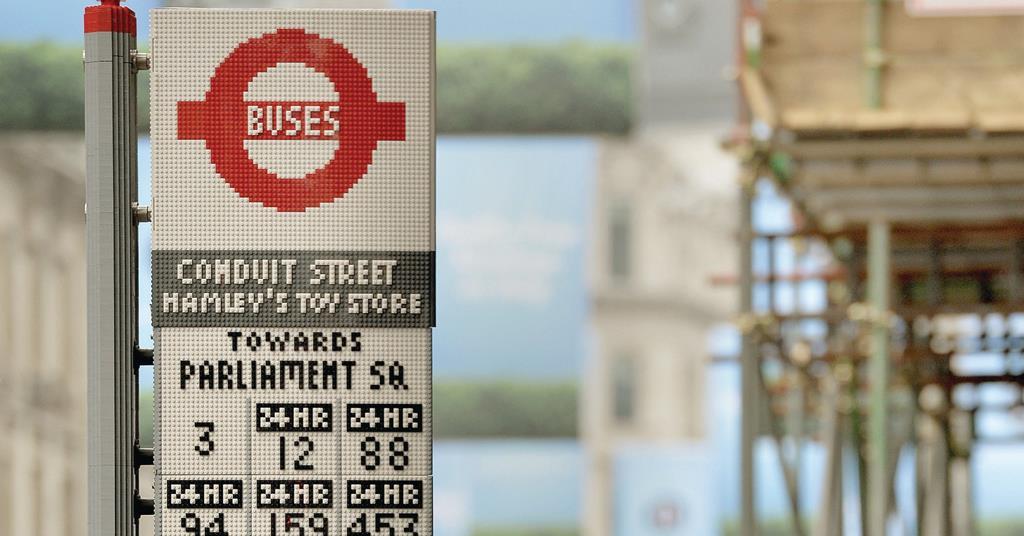 TfL constructs Lego bus stop outside Hamleys on Regent Street | News ...