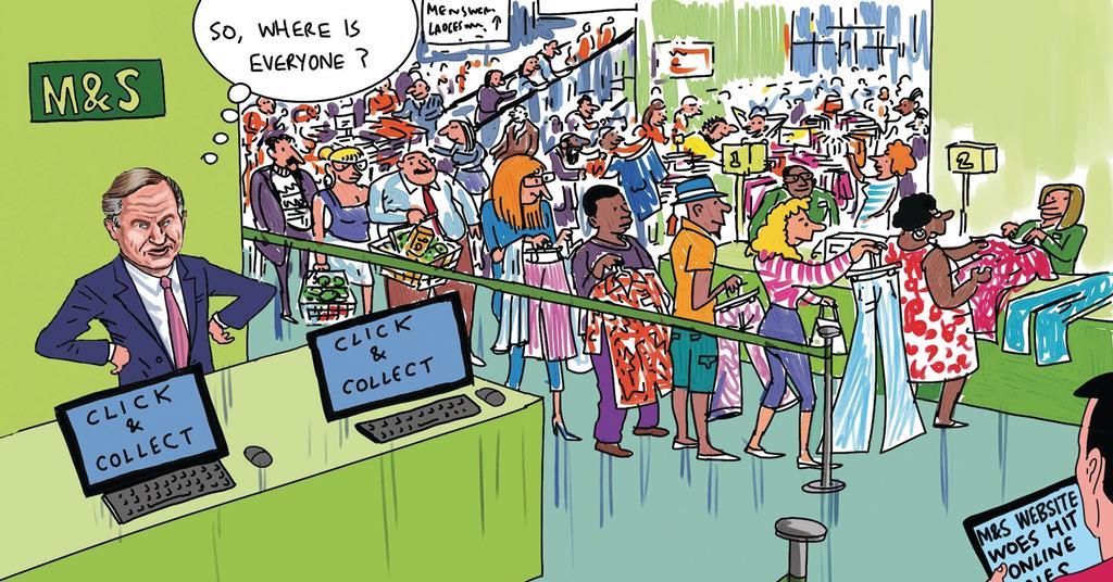 Blower’s retail cartoon: Marks & Spencer’s website woes | Cartoon ...