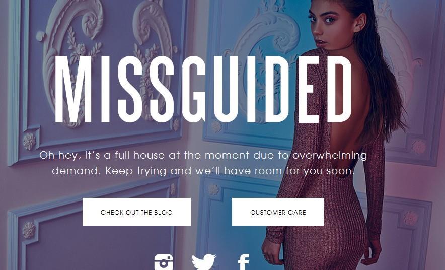 Missguided website crashes as half-price Sale sees demand soar | News ...
