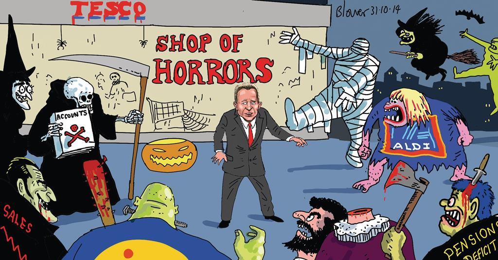 Blower’s retail cartoon: Tesco’s little shop of horrors | Cartoon ...