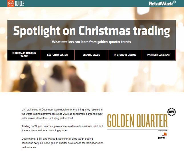 Spotlight on Christmas Trading | Report Store | Retail Week
