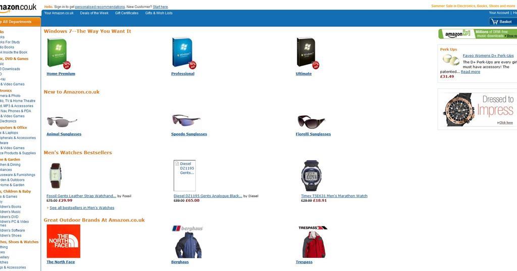 Etail evolution: A look at Amazon’s website through the years ...