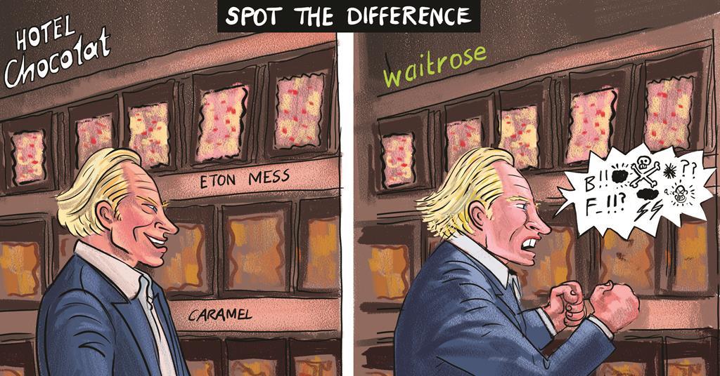 Blower’s retail cartoon: Hotel Chocolat vs Waitrose | Cartoon | Retail Week