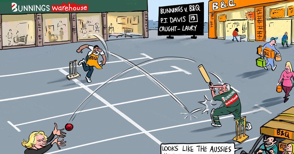 Blower’s retail cartoon: Bunnings ponders UK exit | Cartoon | Retail Week