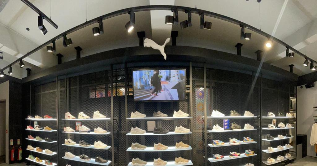 Store gallery: Inside Puma’s grass-floored Carnaby Street store ...