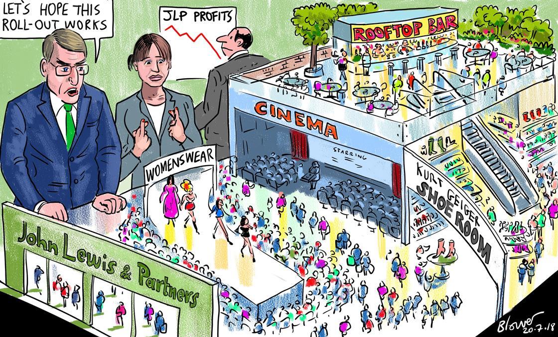 Retail cartoon: John Lewis crosses its fingers for revamp | Cartoon ...