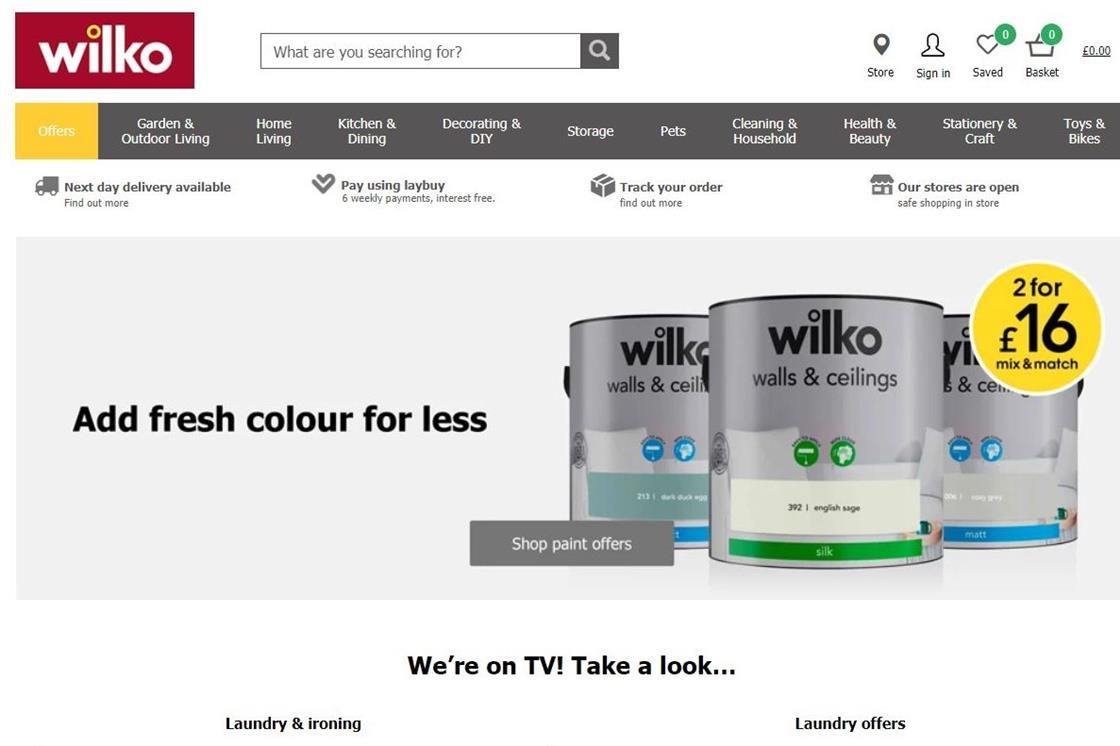 Wilko website resumes trading under new owner The Range | Retail Week