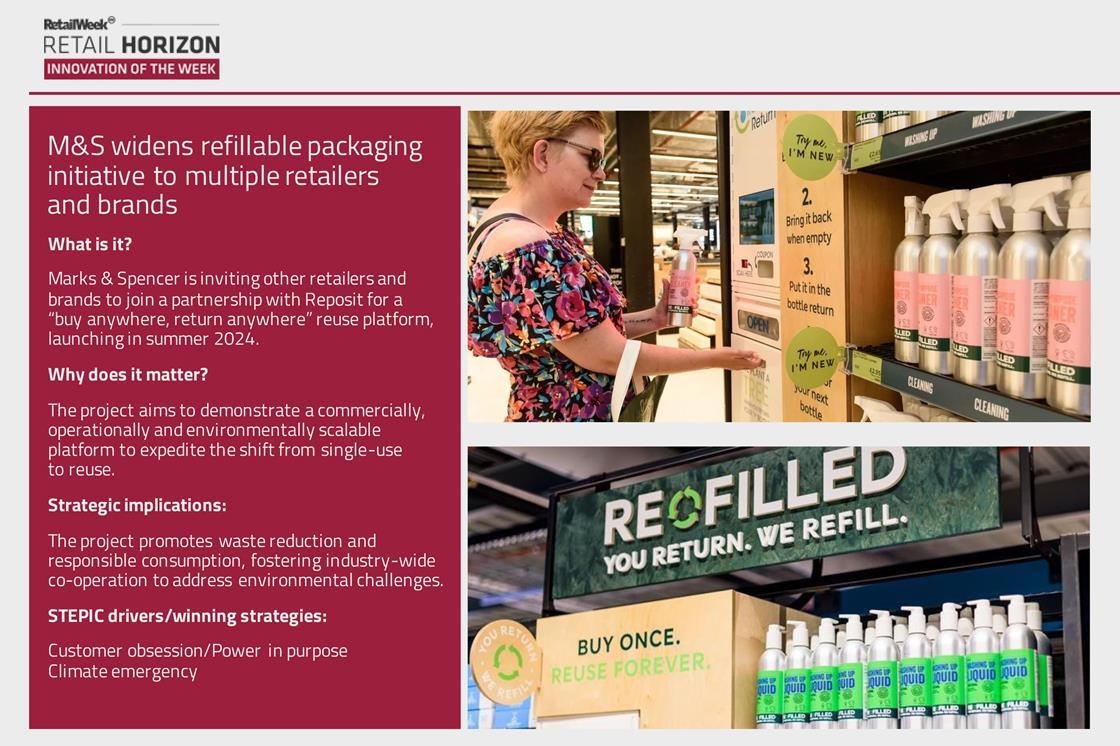 Innovation of the Week: Marks & Spencer widens refillable packaging ...
