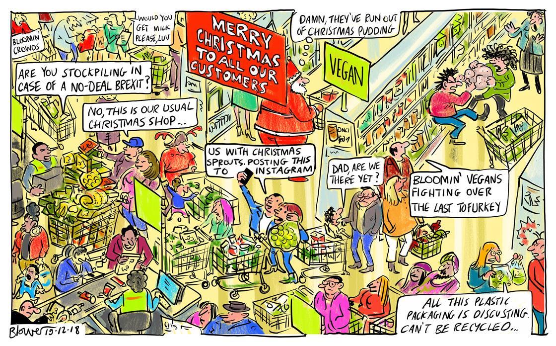 Retail cartoon: Super Saturday or Christmas chaos? | Cartoon | Retail Week