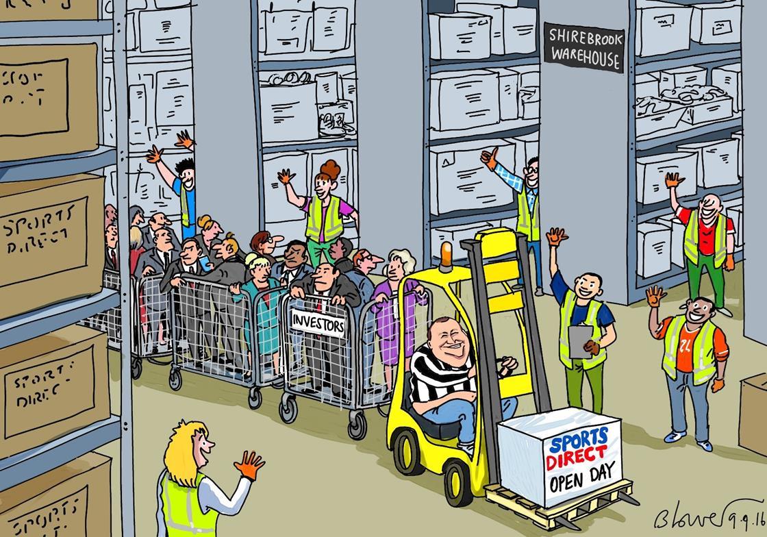 Blower’s retail cartoon: Sports Direct invites public to 'open day ...