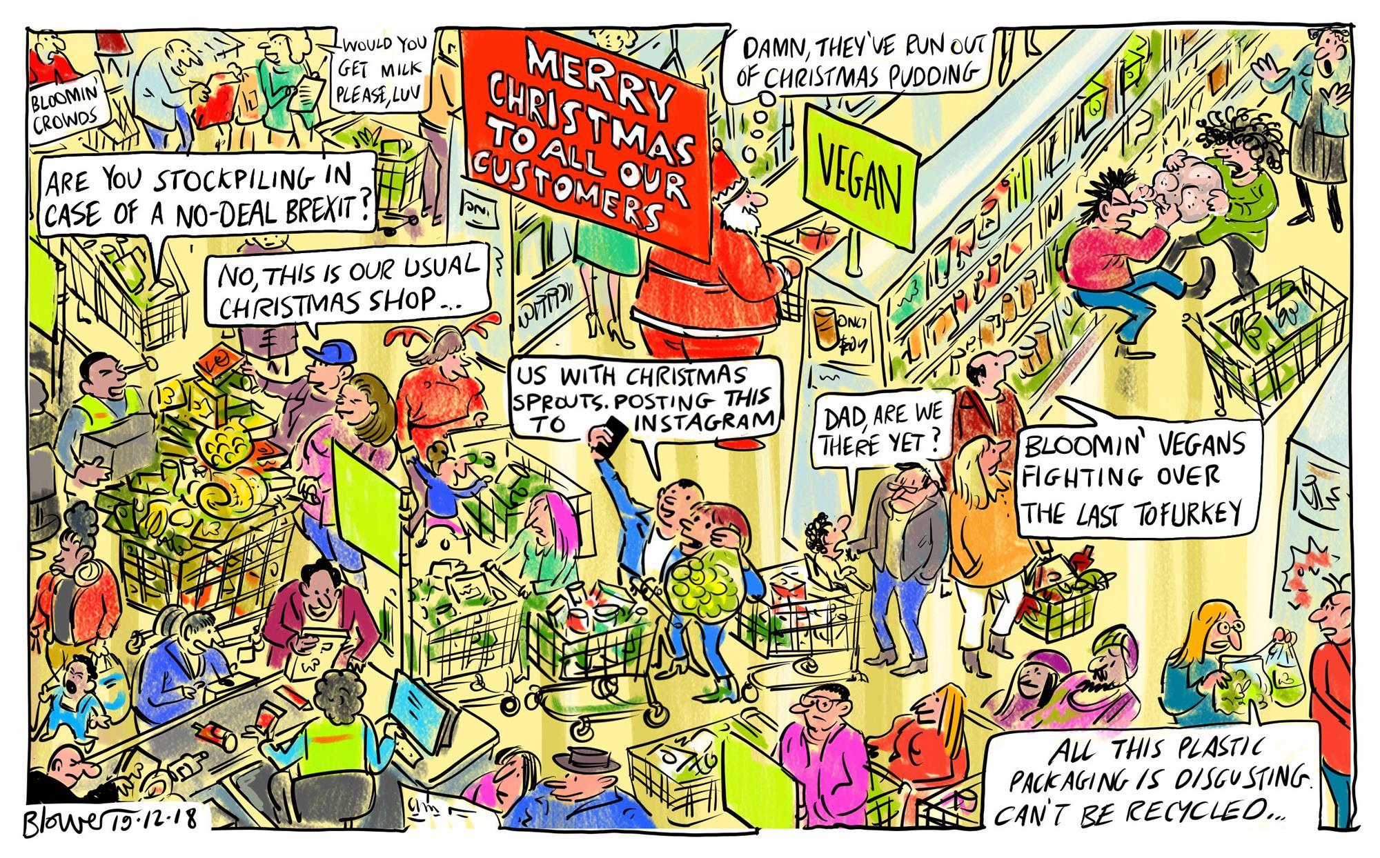 Retail cartoon: Super Saturday or Christmas chaos? | Cartoon | Retail Week