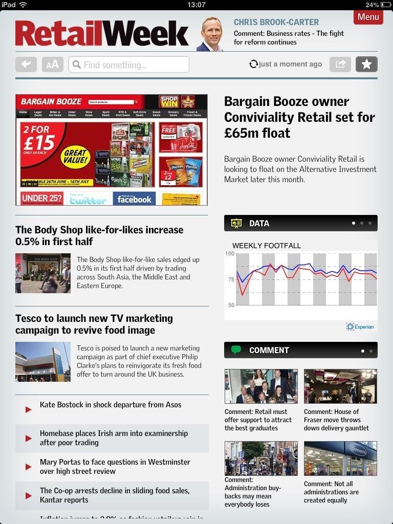 Retail Week unveils its new iPad app | Analysis | Retail Week