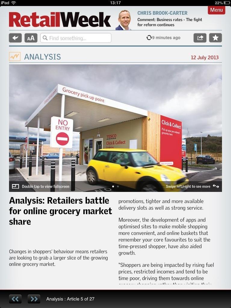 Retail Week unveils its new iPad app | Analysis | Retail Week