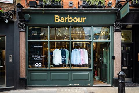 Barbour shop oxford street store